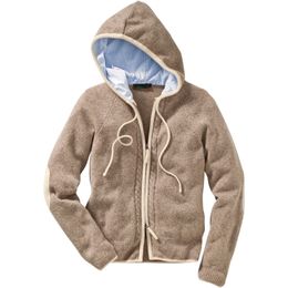 Reitmayer Strickjacke mit Kapuze Taupe/Natur (Größe: 34)