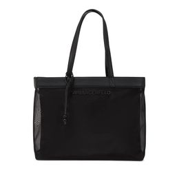 K by KARL LAGERFELD Karl Lagerfeld Shopper - MESH-STRAND-TOTE-BAG MIT KARL-LOGO - Gr. unisize - in Schwarz - für Damen