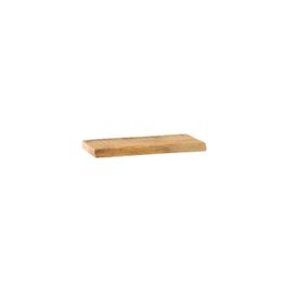 Wandregal Mangoholz massiv & rau 40x20 cm Holzregal Steckboard Baumkante AMANDA