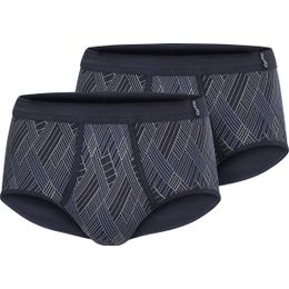 Herren Slip mittelblau-bedruckt Gr&ouml;&szlig;e 6