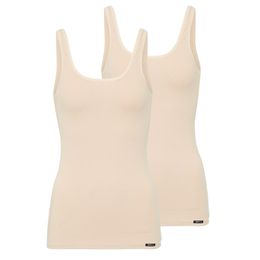 Skiny Unterhemd Damen Größe XL beige