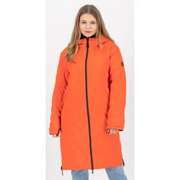 Steppjacke LPO "NAKITA WMN", Damen, Gr. 36/38 (M), orange (orange schwarz), 100% Polyester, tailliert, Jacken, Wendemantel