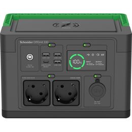 APC Schneider OffGrid 330 - Tragbares kraftwerk - LCD, Lithium-Ionen, 2 CEE 7/3 Schu