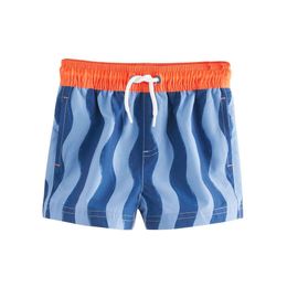 next Badeshorts Jungen Größe 86 enzian / himmelblau / orange
