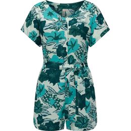 Ragwear Jumpsuit 'Salwin' Damen Gr&ouml;&szlig;e XL t&uuml;rkis / pastellblau / tanne / dunkelgr&uuml;n