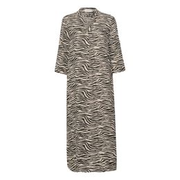 Cream Blusenkleid 'Bellis' Damen Größe 40/42 beige / schwarz Winterkleid