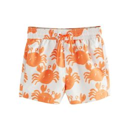 next Board Shorts 'Print' boy Orange, White size 3-4 yrs
