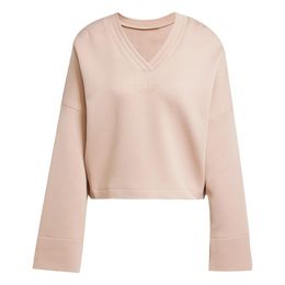 adidas originals Sweatshirt 'Deep V-Neck' Damen Größe XXXS/XXS beige