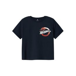 name it T-Shirt 'NMMatreus Hotwheels' Jungen Gr&ouml;&szlig;e 104 navy / hellgrau / rot / wei&szlig;