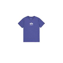Alpha Industries T-Shirt Herren Gr&ouml;&szlig;e M violettblau / wei&szlig;