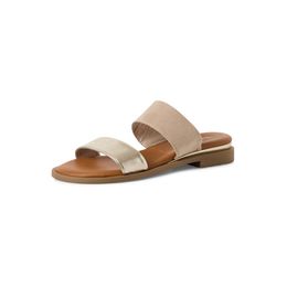 Tamaris Pantolette Damen Größe 37 cappuccino / gold