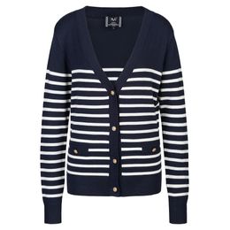 19V69 Italia Strickjacke 'Fulvia' Damen Größe S navy / weiß