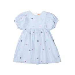 STACCATO Kleid Mädchen Größe 128/134 hellblau / weiß