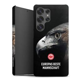 DeinDesign Galaxy S25 Ultra Handy Premium Case Smartphone Handyh&uuml;lle Schutzh&uuml;lle matt European Cup Official Licensed Product Eintracht Frankfurt Premium Case