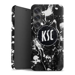 DeinDesign Galaxy S25 Handy Premium Case Smartphone Handyh&uuml;lle Schutzh&uuml;lle matt Karlsruher Sc Ksc Official Licensed Product Premium Case