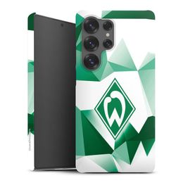 DeinDesign Galaxy S25 Ultra Handy Premium Case Smartphone Handyh&uuml;lle Schutzh&uuml;lle matt Tarnmuster Sv Werder Bremen Official Licensed Product Premium Case
