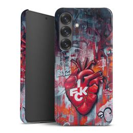 DeinDesign Galaxy S25 Handy Premium Case Smartphone Handyh&uuml;lle Schutzh&uuml;lle gl&auml;nzend 1. Fck 1. Fc Kaiserslautern Heart Premium Case