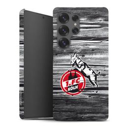 DeinDesign Galaxy S25 Ultra Handy Premium Case Smartphone Handyh&uuml;lle Schutzh&uuml;lle matt 1. Fc K&ouml;ln Wooden Look Official Licensed Product Premium Case