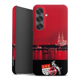 DeinDesign Galaxy S25 Handy Premium Case Smartphone Handyh&uuml;lle Schutzh&uuml;lle matt 1. Fc K&ouml;ln Skyline Official Licensed Product Premium Case