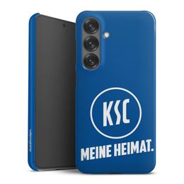 DeinDesign Galaxy S25 Handy Premium Case Smartphone Handyh&uuml;lle Schutzh&uuml;lle gl&auml;nzend Karlsruher Sc Statement Ksc Premium Case