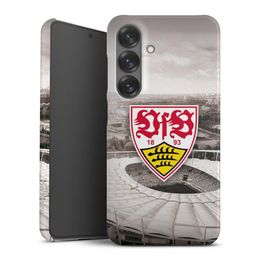 DeinDesign Galaxy S25 Handy Premium Case Smartphone Handyh&uuml;lle Schutzh&uuml;lle matt Official Licensed Product Vfb Stuttgart Stadium Premium Case