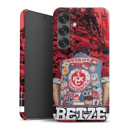 DeinDesign Galaxy S25 Handy Premium Case Smartphone Handyh&uuml;lle Schutzh&uuml;lle gl&auml;nzend Official Licensed Product 1. Fc Kaiserslautern 1. Fck Premium Case
