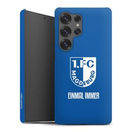 DeinDesign Galaxy S25 Ultra Handy Premium Case Smartphone Handyh&uuml;lle Schutzh&uuml;lle matt Coat Of Arms Official Licensed Product 1. Fc Magdeburg Premium Case