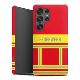 DeinDesign Galaxy S25 Ultra Handy Premium Case Smartphone Handyh&uuml;lle Schutzh&uuml;lle matt Fire Fighters Life Saver Fire Fighter Premium Case