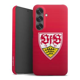DeinDesign Galaxy S25 Handy Premium Case Smartphone Handyh&uuml;lle Schutzh&uuml;lle matt Logo Official Licensed Product Vfb Stuttgart Premium Case