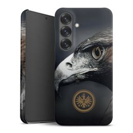 DeinDesign Galaxy S25 Handy Premium Case Smartphone Handyh&uuml;lle Schutzh&uuml;lle matt Eintracht Frankfurt Eagle Official Licensed Product Premium Case