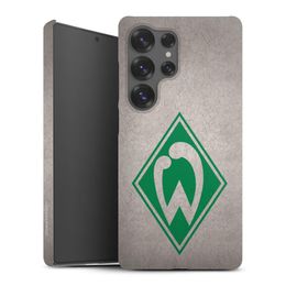 DeinDesign Galaxy S25 Ultra Handy Premium Case Smartphone Handyh&uuml;lle Schutzh&uuml;lle matt Concrete Official Licensed Product Sv Werder Bremen Premium Case