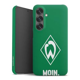 DeinDesign Galaxy S25 Handy Premium Case Smartphone Handyh&uuml;lle Schutzh&uuml;lle matt Moin Official Licensed Product Sv Werder Bremen Premium Case