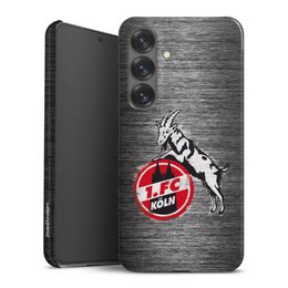 DeinDesign Galaxy S25 Handy Premium Case Smartphone Handyh&uuml;lle Schutzh&uuml;lle gl&auml;nzend Official Licensed Product Metallic Look 1. Fc K&ouml;ln Premium Case