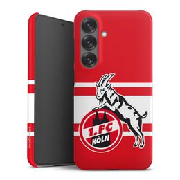 DeinDesign Galaxy S25 Handy Premium Case Smartphone Handyh&uuml;lle Schutzh&uuml;lle matt Official Licensed Product Coat Of Arms 1. Fc K&ouml;ln Premium Case