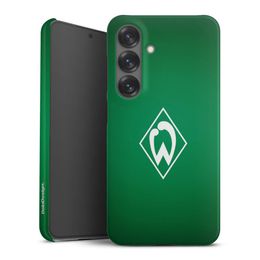 DeinDesign Galaxy S25 Handy Premium Case Smartphone Handyh&uuml;lle Schutzh&uuml;lle matt Merchandise Sv Werder Bremen Logo Premium Case