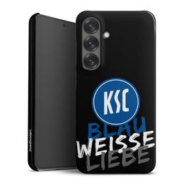 DeinDesign Galaxy S25 Handy Premium Case Smartphone Handyh&uuml;lle Schutzh&uuml;lle gl&auml;nzend Ksc Karlsruher Sc Official Licensed Product Premium Case