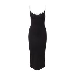 VIERVIER Kleid 'Annika' Damen Größe 42 schwarz / weiß Winterkleid
