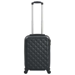 vidaXL Hartschalen-Trolley Schwarz ABS