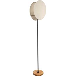 Pauleen Stehleuchte Boho Darling E27 320x175mm max. 20W Beige, Schwarz Holz, Metall, Leinen