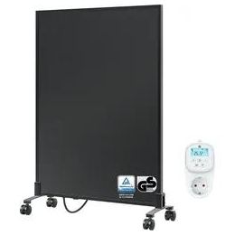 Bringer® Infrarotheizung Standgerät - 450 (BRIH450) / BRTW: Smart Thermostat und App / Schwarz