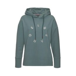 ELBSAND Damen Kapuzensweatshirt, petrol, Gr&ouml;&szlig;e XL (42)
