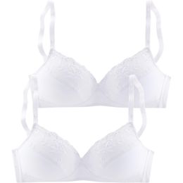 petite fleur by Lascana Damen Soft-BH, wei&szlig;, Gr&ouml;&szlig;e 85A