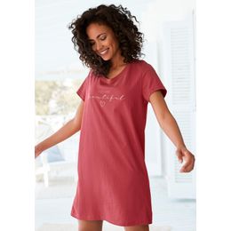 Vivance Dreams Damen Bigshirt, rot, Gr&ouml;&szlig;e 32/34