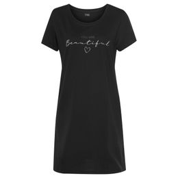 Vivance Dreams by Lascana Damen Bigshirt, schwarz, Gr&ouml;&szlig;e 36/38