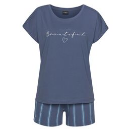 Vivance Dreams by Lascana Damen Shorty, blau-gestreift, Gr&ouml;&szlig;e 44/46