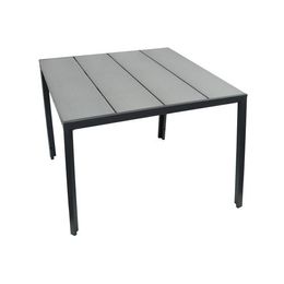 Expo-Börse Kynast Gartentisch Aluminium 90 x 90 cm Nonwood anthrazit/hellgrau