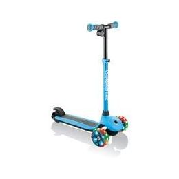 Globber One K E-Motion Plus 4 Plus, E-Scooter hellblau, mit Leuchtrollen