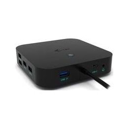 i-tec USB-C Dual Display Docking Station, Dockingstation schwarz, Power Delivery, USB-C, DisplayPort