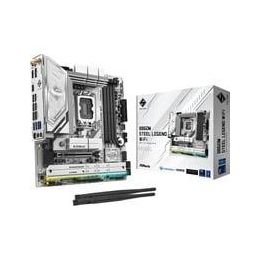 Asrock B860M Steel Legend WiFi, Mainboard wei&szlig;