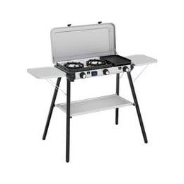 Campingaz Camping Kitchen 2 Multi Cook Plus, Gaskocher grau, 2 Kochfelder 2x 1,8 kW + Grillplatte 0,9 kW, Modell 2025